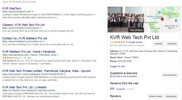 Google’s Knowledge Panel And Need To ‘Get Verified’- KVR Webtech